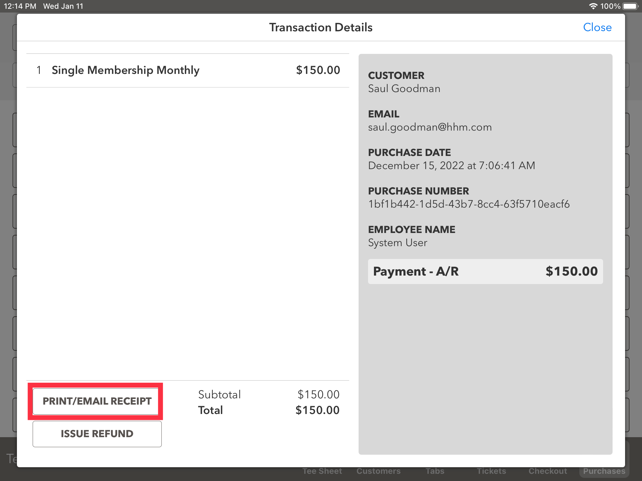 How to Reprint or Resend a Receipt